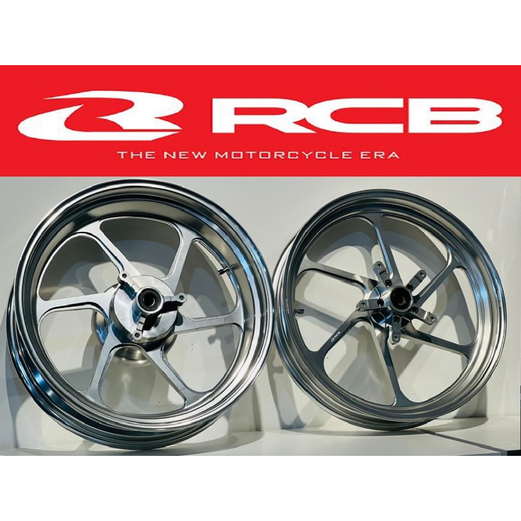 RCB FG506 Yamaha R25 V1 V2 MT25 Silver Chrome Forged Rim Sport Rims Set ...