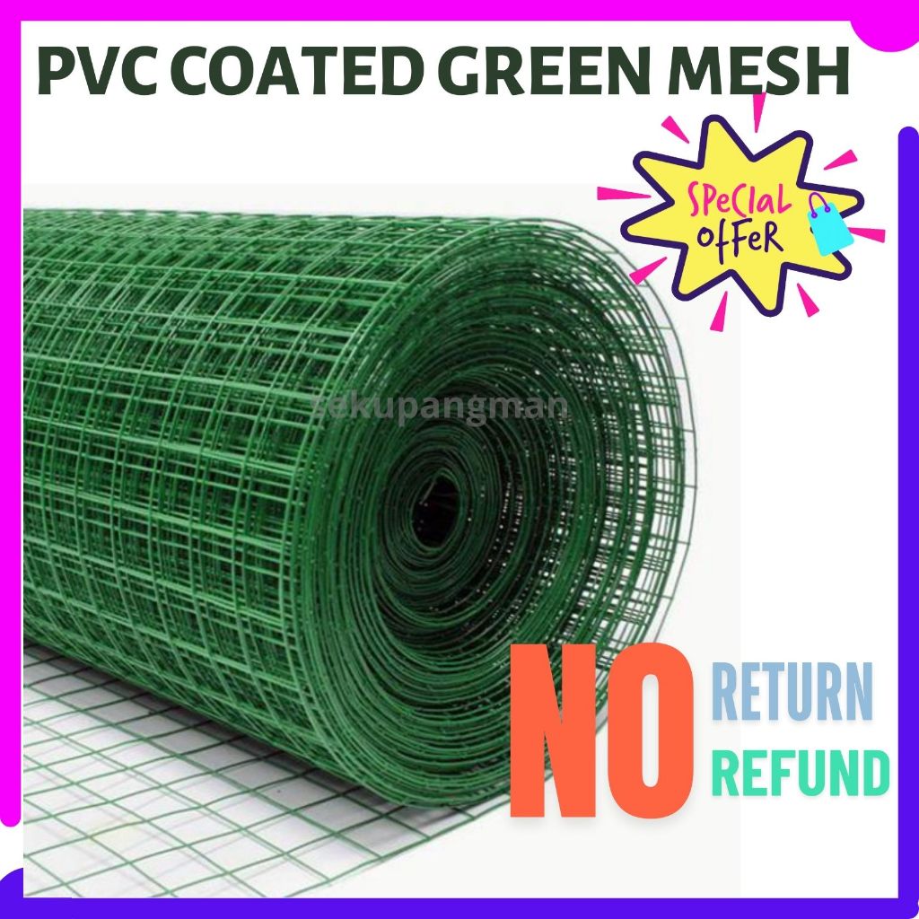 PVC Coated Galvanized BRC Welded Green Wire Mesh Anti Rust Netting ...