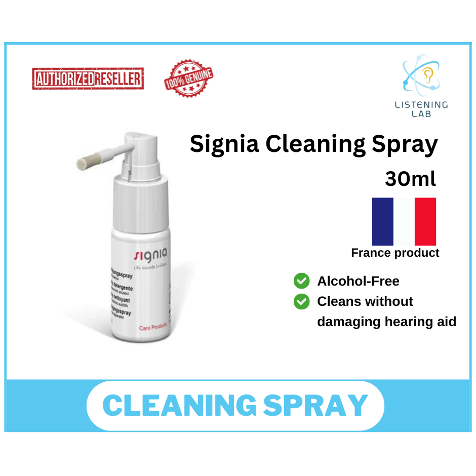 Signia / Connexx Cleaning Spray for Hearing Aids / Ear Molds (30ml) Ear ...