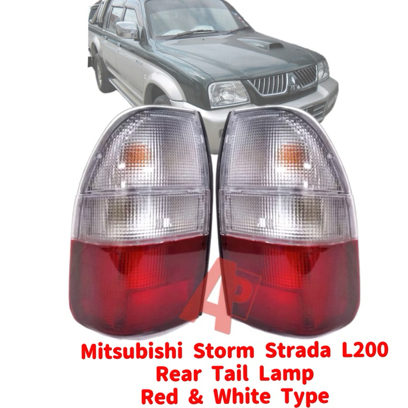 Mitsubishi Storm Strada L200 Rear Tail Lamp Light Red / White 2004 / ...
