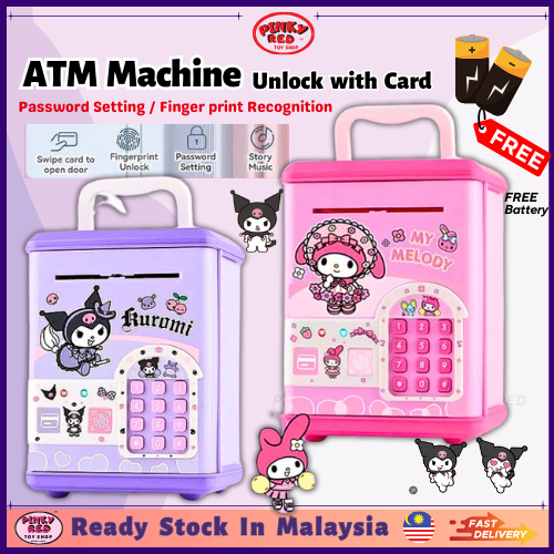 ATM Machine Unlock with Card & Fingerprint Tabung Simpanan ATM Password ...