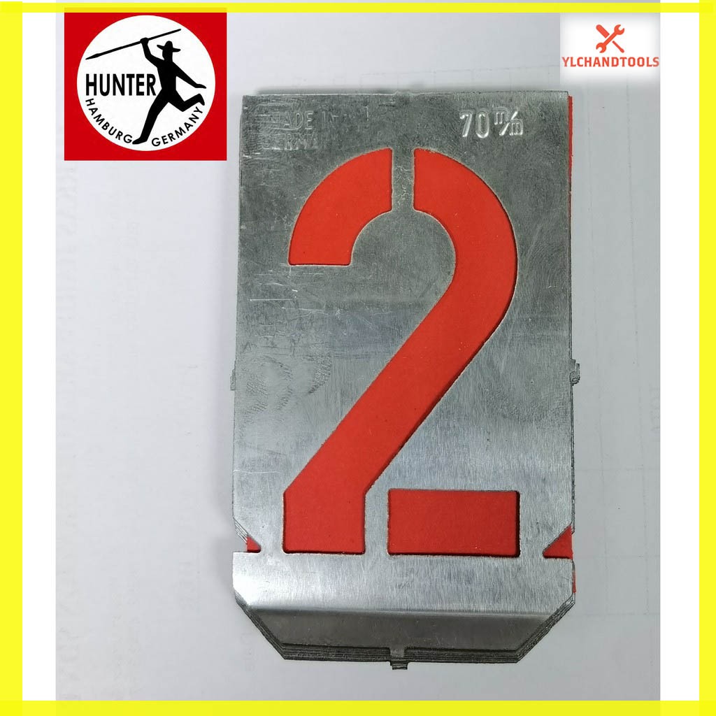 '' HUNTER'' GERMANY NUMBER STENCILS JERMAN STENSIL NOMBOR ( 0-9 ) MADE ...