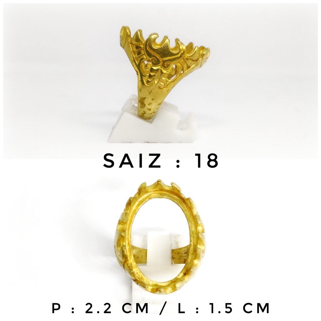 Ready stock Bingkai cincin Tembaga Sila kemukakan saiz jari anda kepada ...