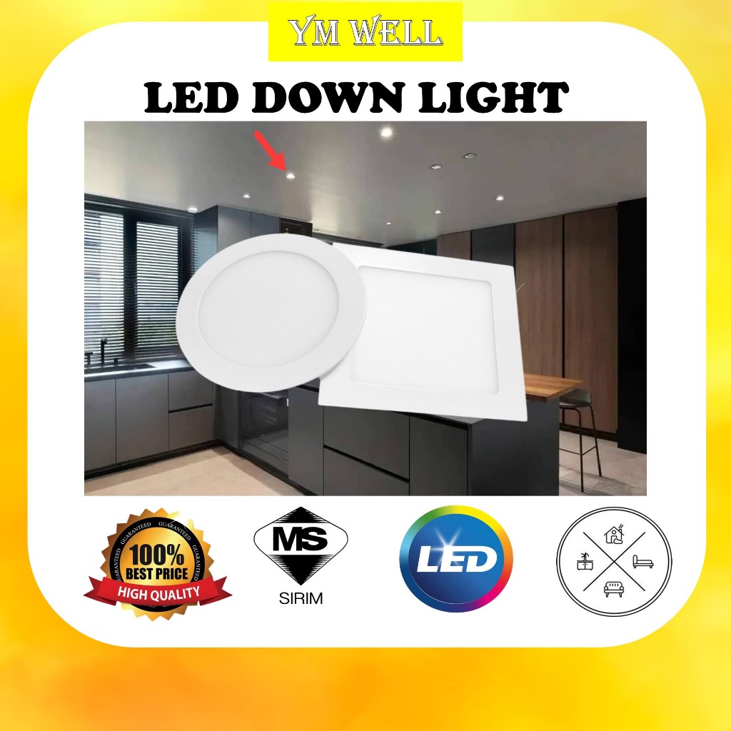 🔥SIRIM LED Downlight 3”4”6”inch Lampu Siling *Ready Stock | Shopee Malaysia