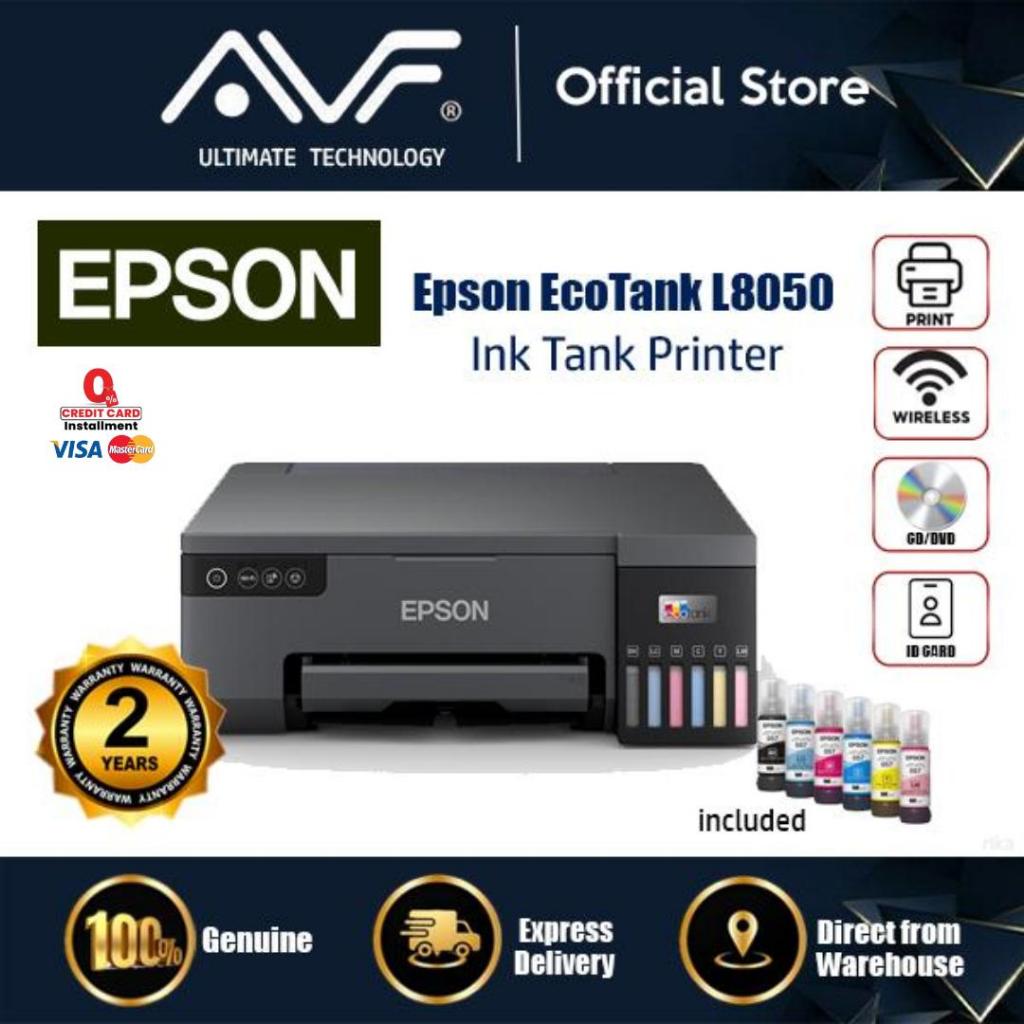 Epson EcoTank L8050 Ink Tank Printer A4 PRINT, SCAN, COPY, WIRELESS PRINTING, WIFI, ID CARD ...