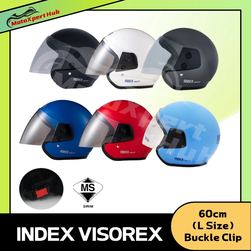 SGV Index Visorex Helmet sgv LTD topi keledar grey black red 60cm ...
