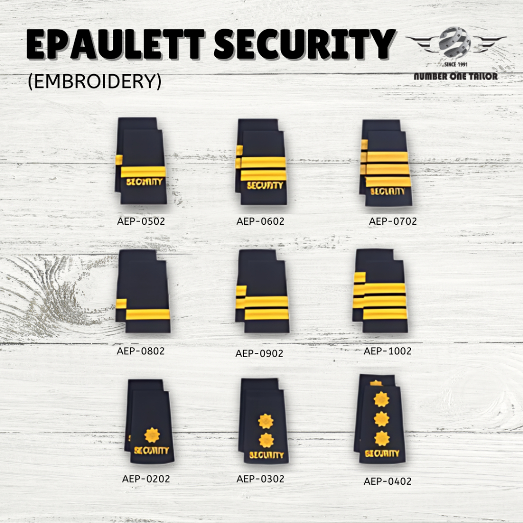 Security Epaullette | Epaulet Sekuriti | Epaulette Guard | Shopee Malaysia