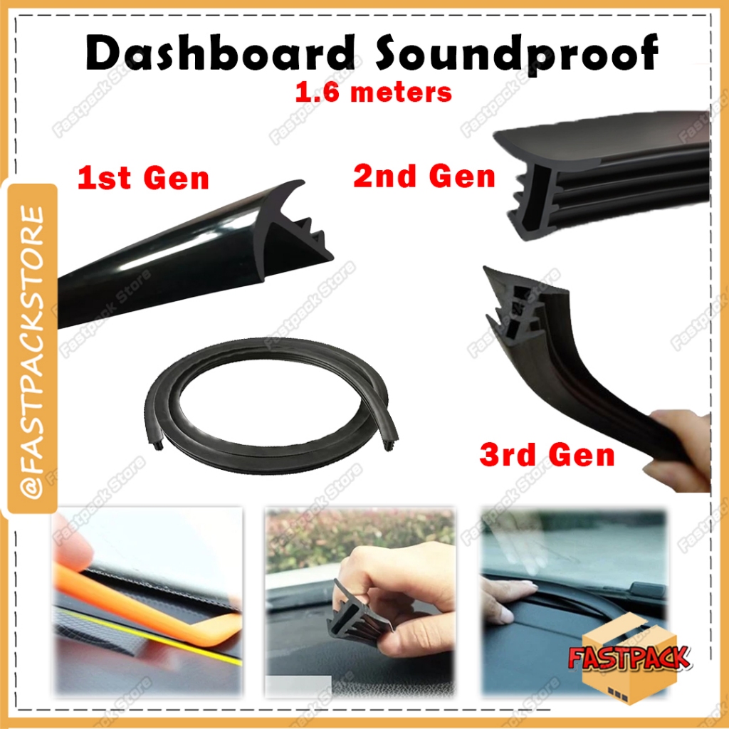 T Shape Dashboard Soundproof Sound Insulation Seal Windshield Rubber ...