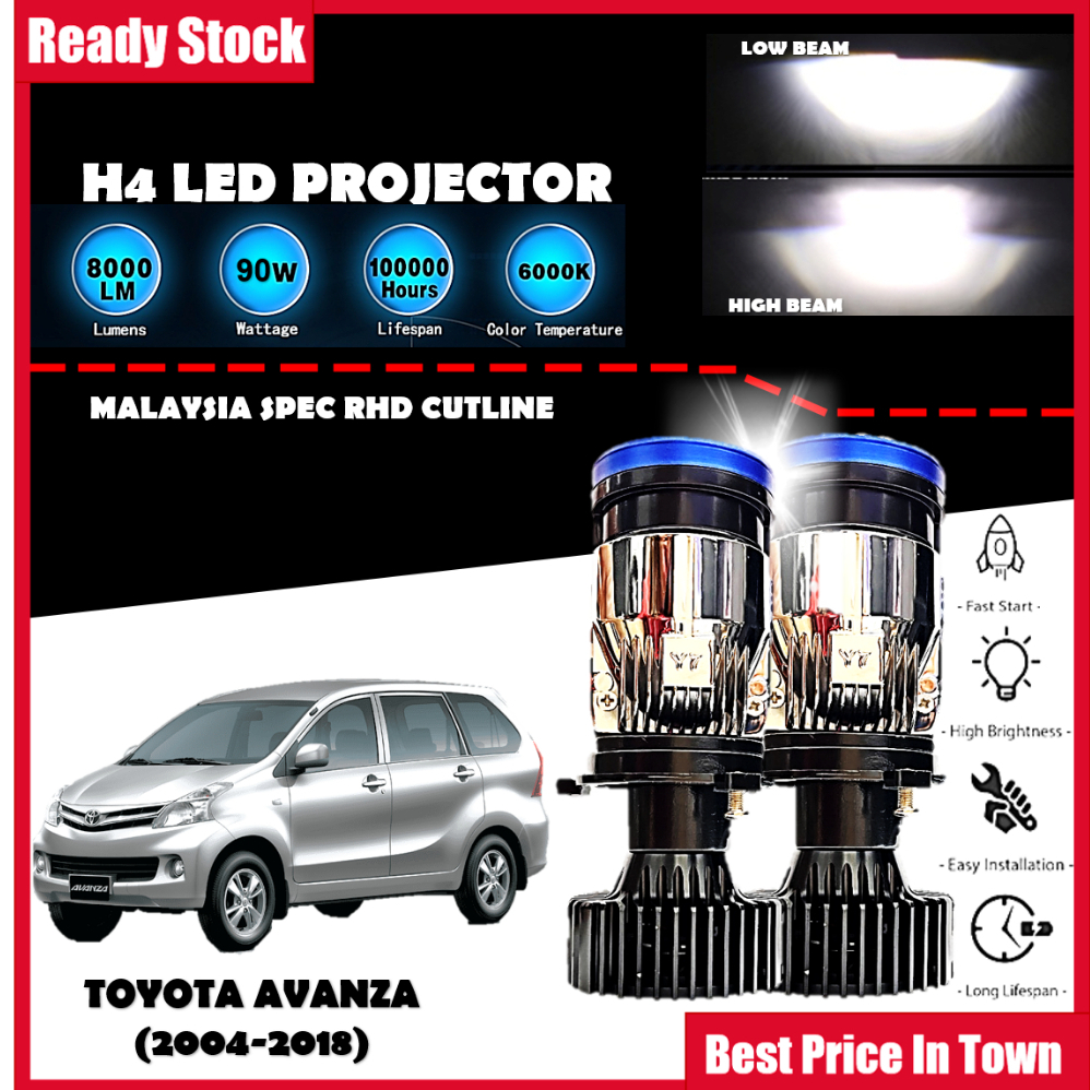 TOYOTA AVANZA 2004 - 2018 LED Headlight Fog Light Car LED Mini ...