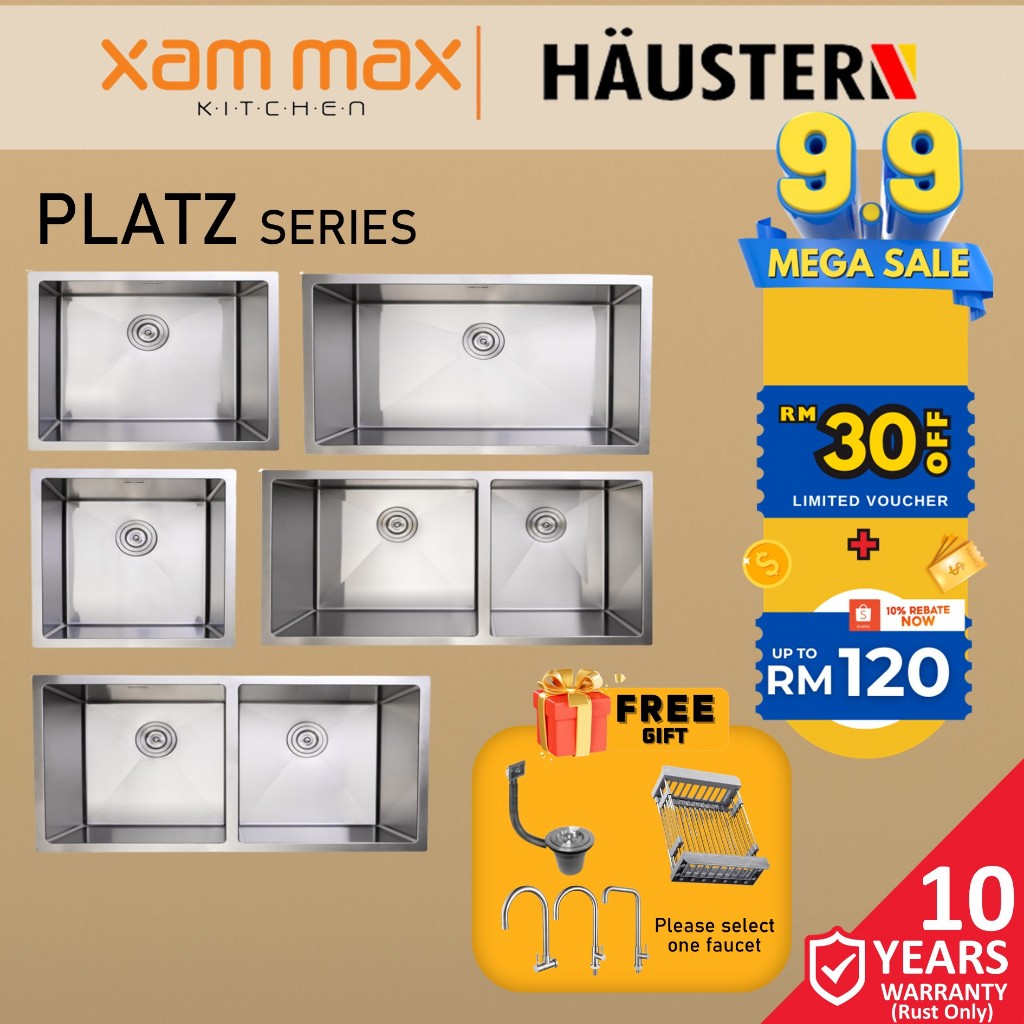 HAUSTERN PLATZ SERIES SUS 304 Stainlees Steel Undermount Kitchen Sink ...