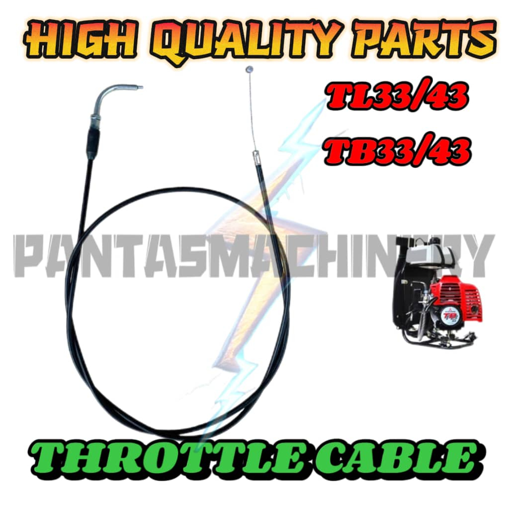MESIN RUMPUT CABLE MINYAK BRUSH CUTTER THROTTLE CABLE FOR TL33/TL43 TB43/TB43 BG430 BG330 ...