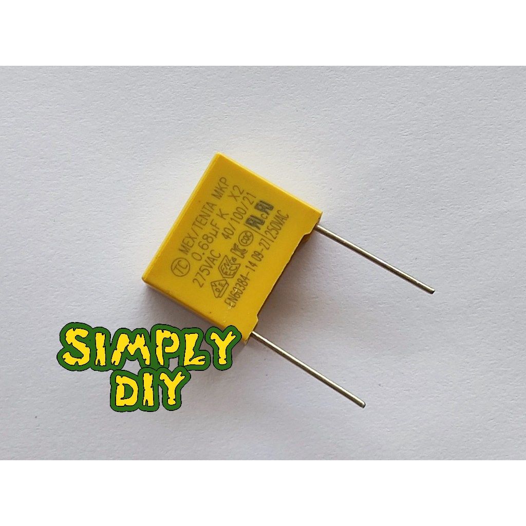 1pcs 275V X2 Pitch 15mm 0.68uF 680nF 684 Safety Capacitor 680-nF 0.68 ...