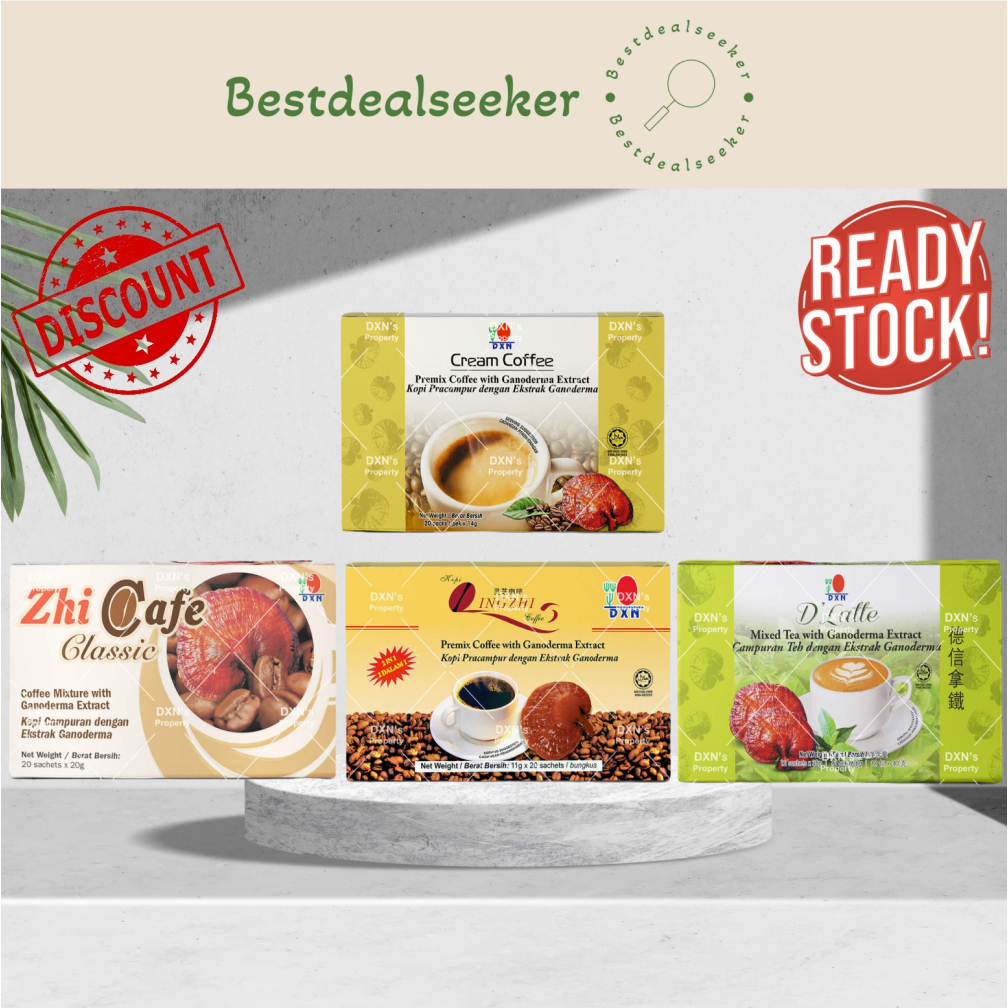 [ WHOLESALE PRICE ] DXN LINGZHI GANODERMA COFFEE 2 IN 1 / CREAM / TEA ...