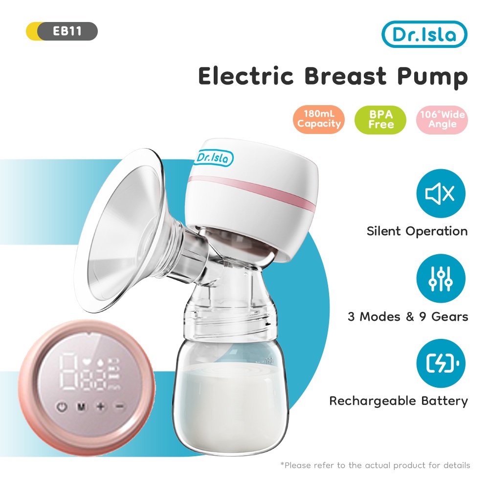 Dr.Isla Electric Breast Pump Handfree Portable Breast Pump Massager Painless Electric Pump ...