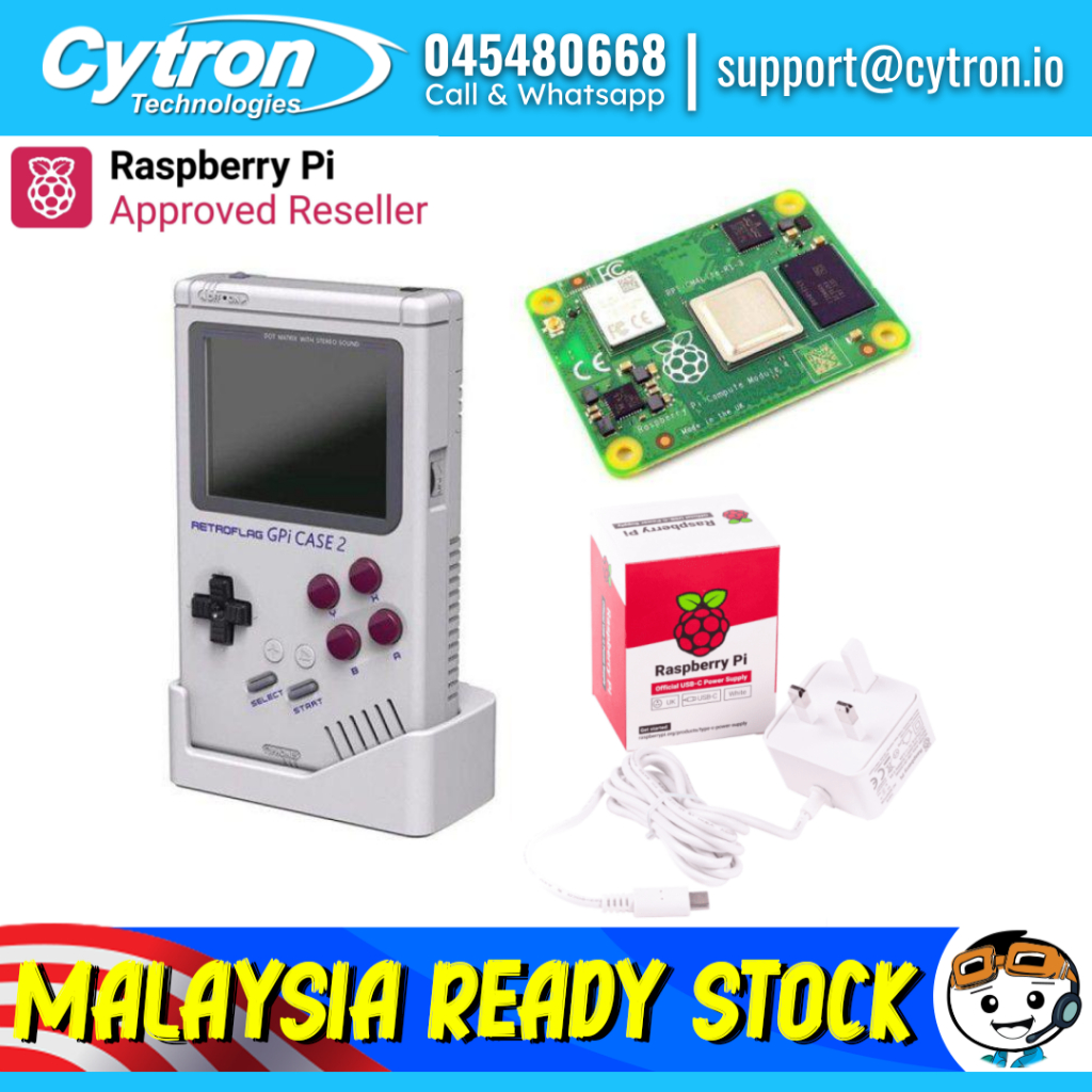 RetroFlag GPi Case 2 Deluxe for Raspberry Pi CM4 and Kits | Shopee Malaysia