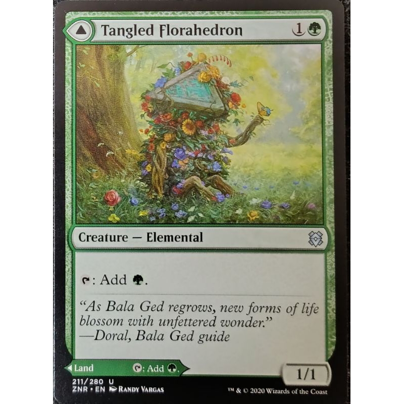Magic The Gathering : Tangled Florahedron/ Tangled Vale Uncommon ...