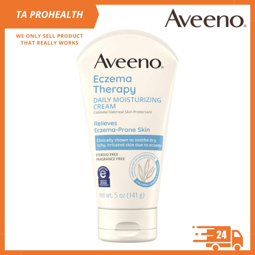 Aveeno Eczema Therapy Daily Moisturizing Cream 354ml / Eczema Therapy Itch Relief Balm 312g ...