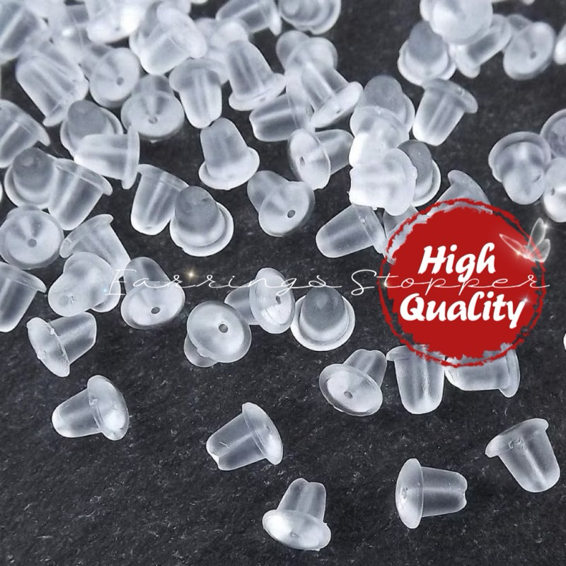 🇲🇾High Quality 100pcs Earring Back Stoppers Penutup Subang Belakang ...