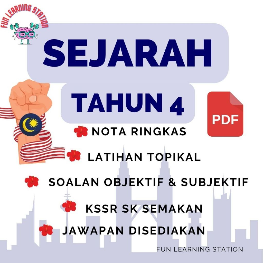 Nota dan Latihan Topikal Sejarah Tahun 4 SK KSSR Primary History Notes ...