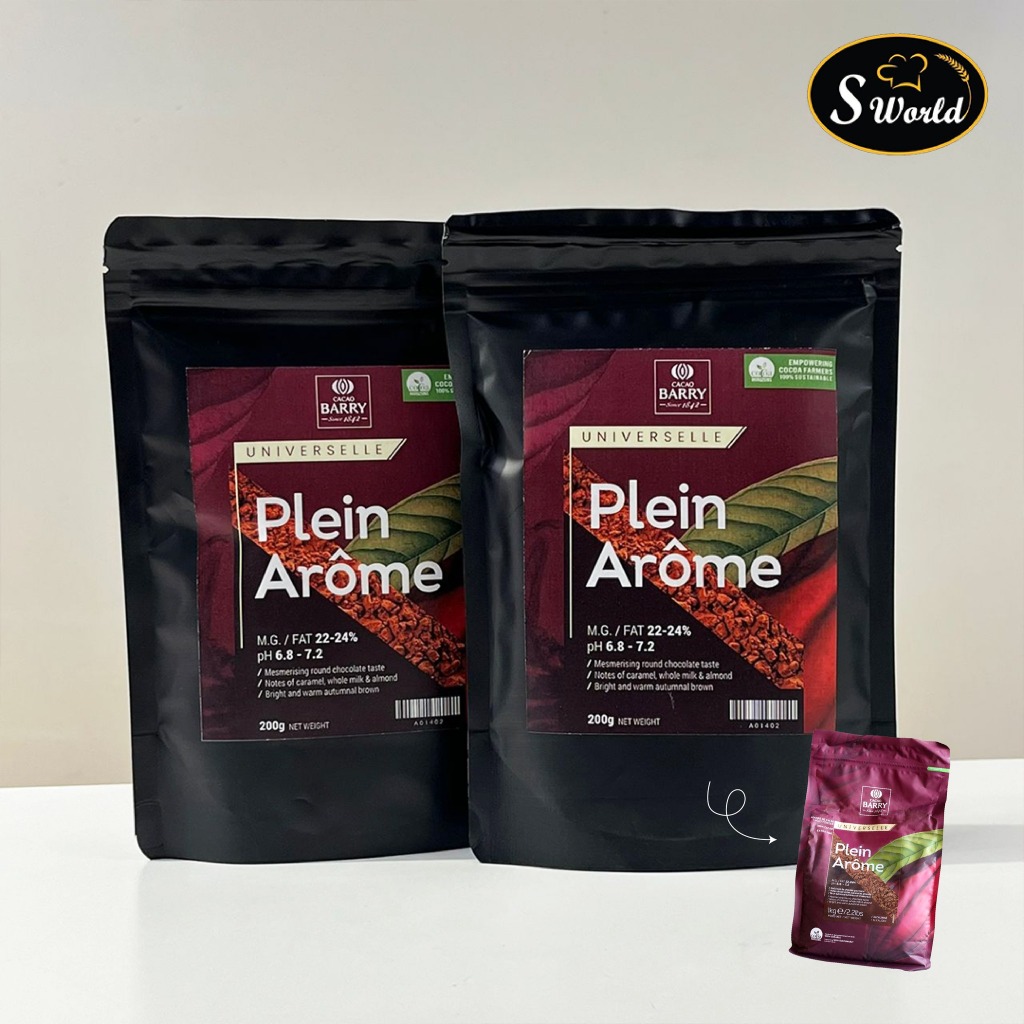 Callebaut brand Cacao Barry Plein Arome Cocoa Powder 200g (Alkalized ...