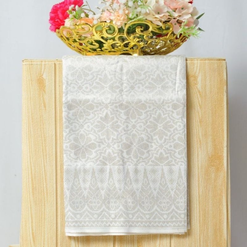 🔥🔥 Sampin Songket Putih sulam silver/Emas akad nikah Men Clothing ...