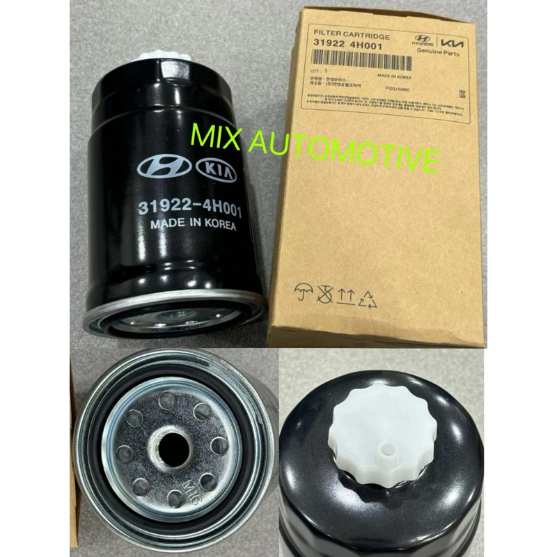 100% KIA ORIGINAL DIESEL FUEL FILTER HYUNDAI STAREX A1 A2 (31922-4H001 ...
