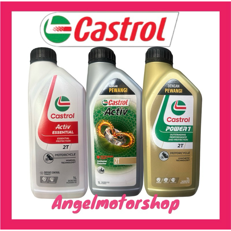 2T WANGI CASTROL POWER1/CASTROL ACTIV/ACTIV ESSENTIAL 1LITER | Shopee ...