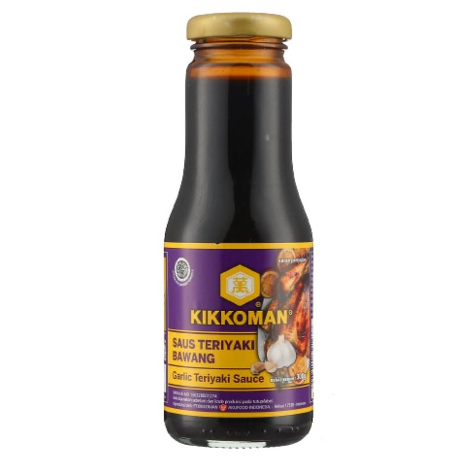 [Halal] Kikkoman Garlic Teriyaki Sauce 300g Sos Teriyaki Bawang ...