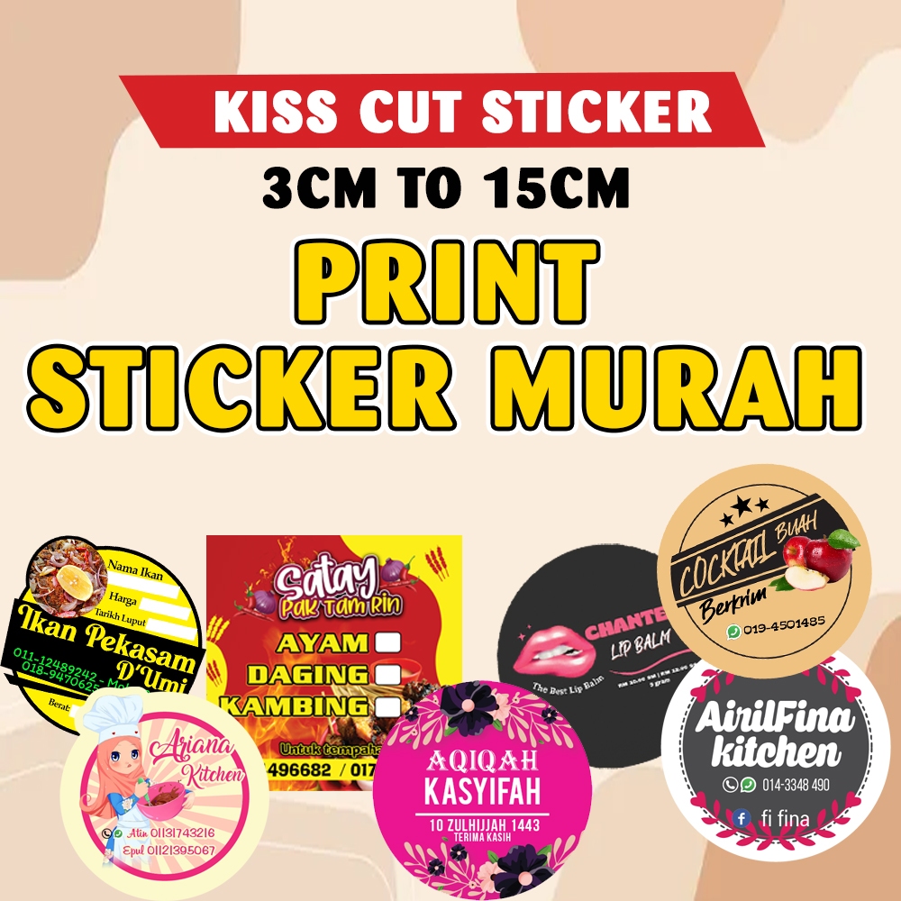 Sticker Mirrorcoat Sticker Produk Label Stiker Label Sticker Custom ...