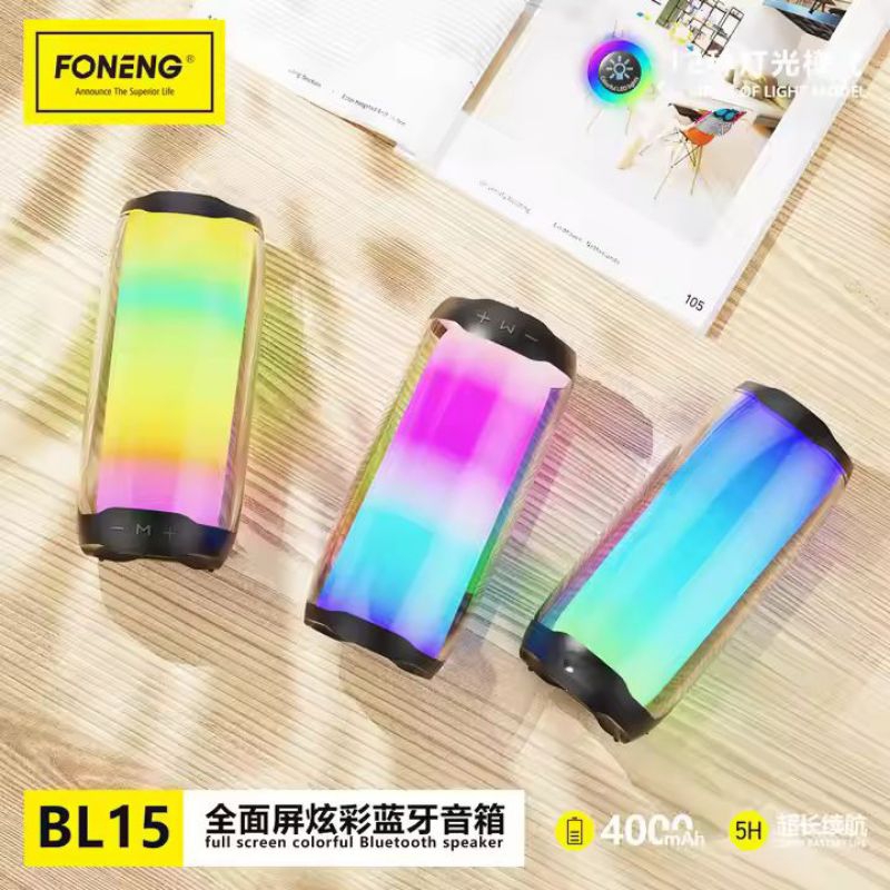 FONENG BL15 COLORFUL BLUETOOTH SPEAKER | Shopee Malaysia