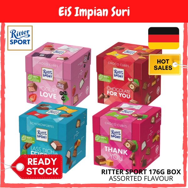 (Ready Stock!!) Ritter Sport Chocolate Cubes Box 176G Coklat Ritter ...