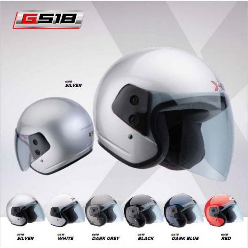 Helmet XDOT MOTORCYCLE HELMET G518. COLOUR: Silver, White, Dark Grey ...