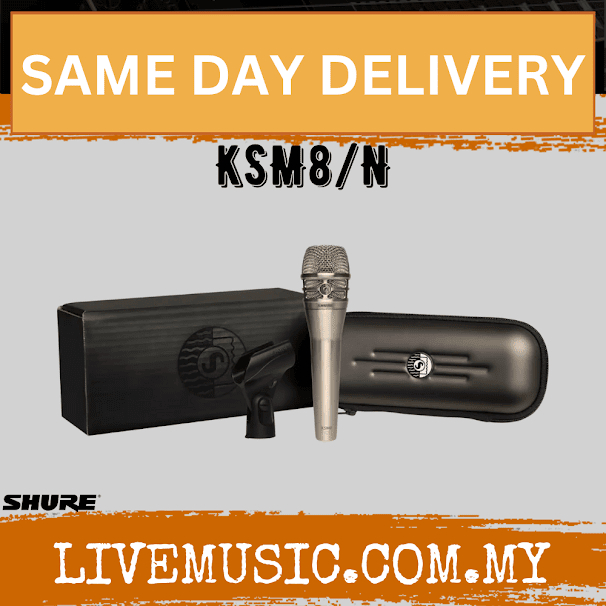 Shure KSM8/N Dualdyne Cardioid Handheld Dynamic Microphone - Nickel ...