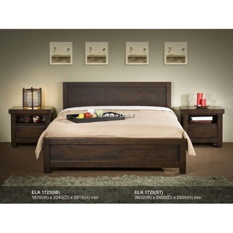 1723 KING BED SOLID WOOD KATIL KING | Shopee Malaysia