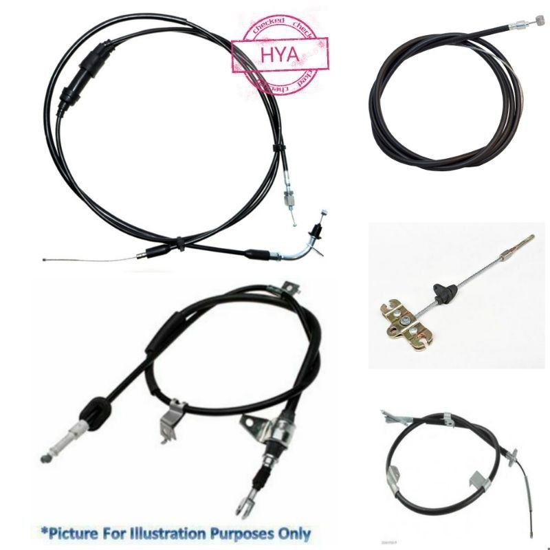 TOYOTA HILUX LN65 2.4 1984Y PARKING HAND BRAKE CABLE FRONT REAR ...