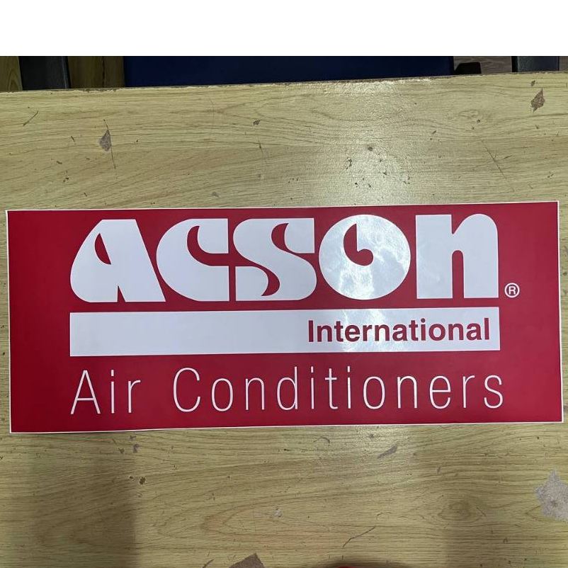 STICKER AIRCOND, AIR CONDITIONALSTICKER, STICKER ACSON (ready stock ...