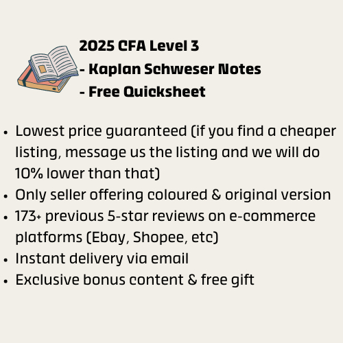 2025 CFA Level 3 Kaplan Schweser Notes (Free Quicksheet) | Shopee Malaysia