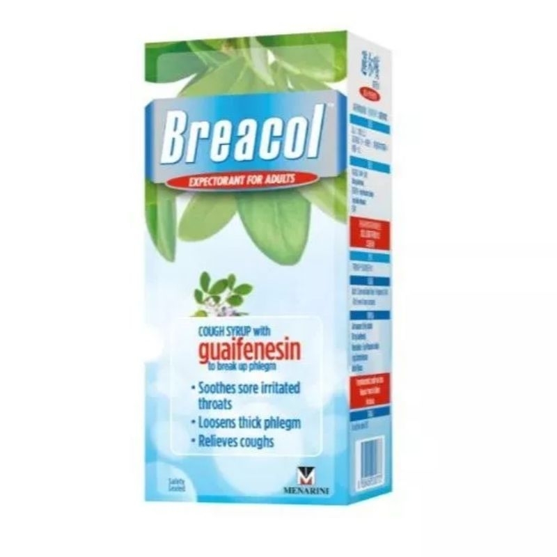 Breacol Ubat batuk dengan guaifenesim/Cough Syrup with guaifenesin ...