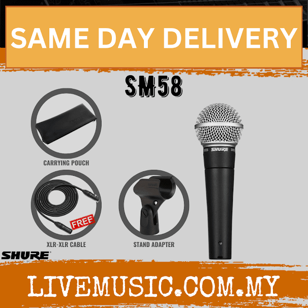 Shure SM58 - Handheld Dynamic Vocal Microphone (SM-58/SM 58) | Shopee Malaysia