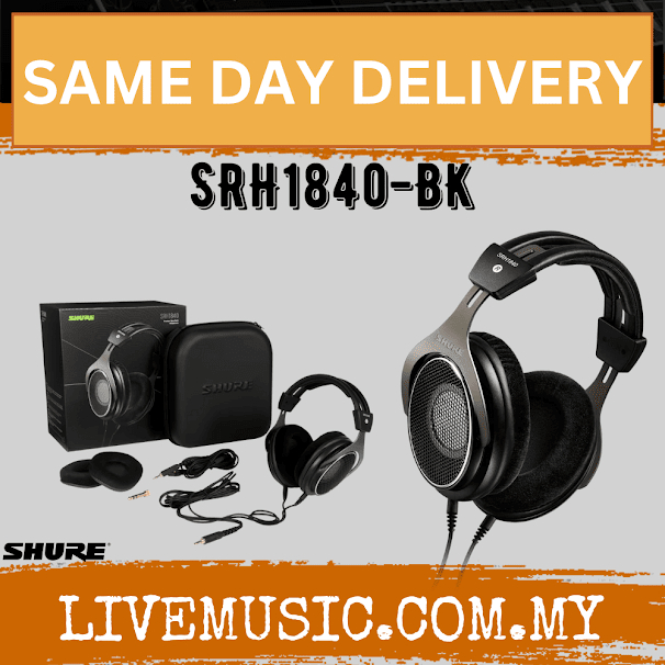 Shure SRH1840 Professional Open Back Headphones ( SRH-1840 / SRH 1840 ...