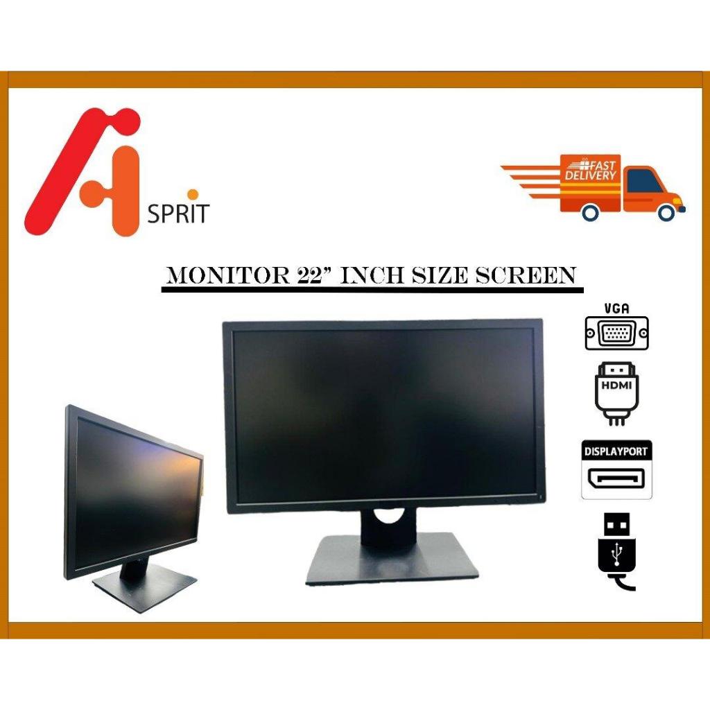 DELL/HP/LENOVO/ MONITOR 22" INCH DISPLAY | Shopee Malaysia