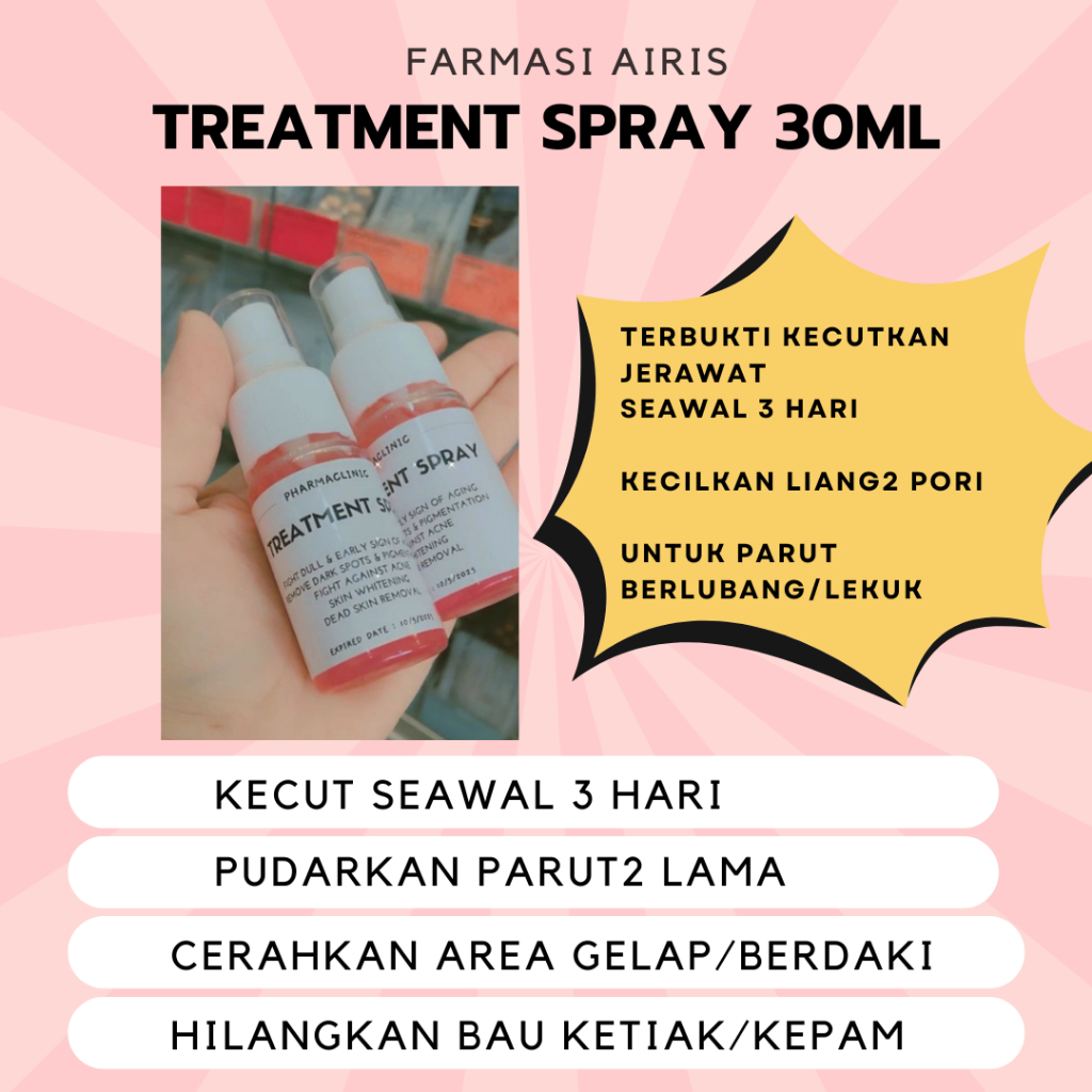 SPRAY PUTIH KETIAK/SPRAY KULIT KUSAM/ TREATMENT SPRAY PHARMACLINIC 30ML ...
