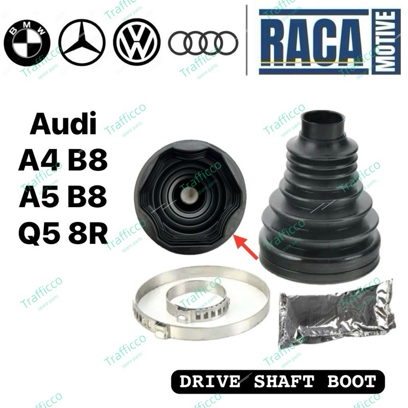 Audi A4 8K B8 A5 8T Q5 8R Outer / Inner Drive Shaft Boot CV Boot ...