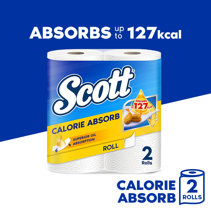 [Livestream RM1 Deal] Scott Calorie Absorb Kitchen Towel 2 rolls ...