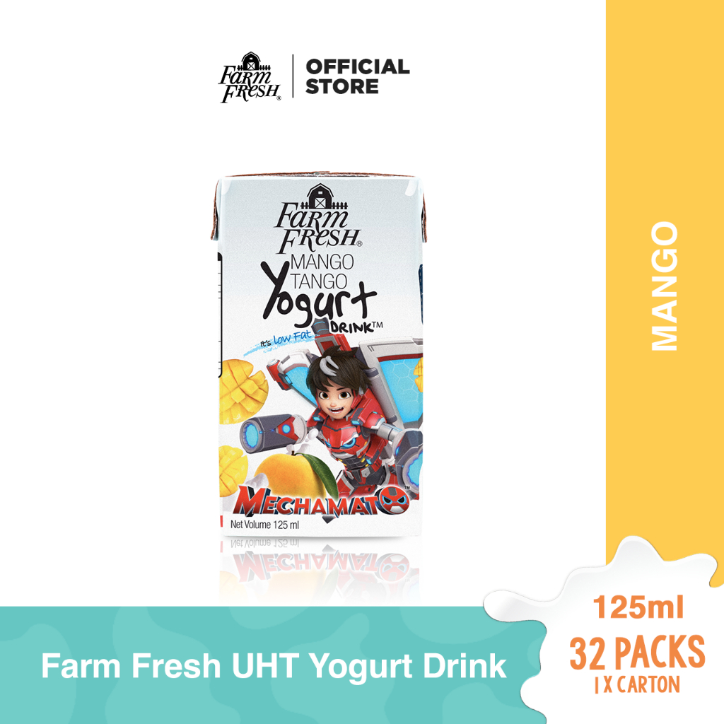 Farm Fresh UHT Yogurt Drink Mango 125ml x 32 Packs | Shopee Malaysia
