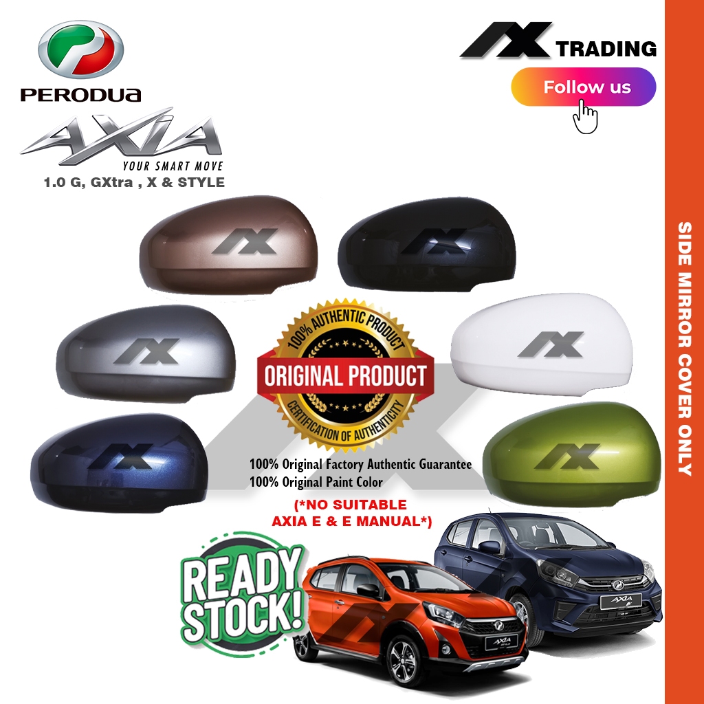 Perodua Axia G, GXtra, X & Style Original Side Mirror Cover Only ...