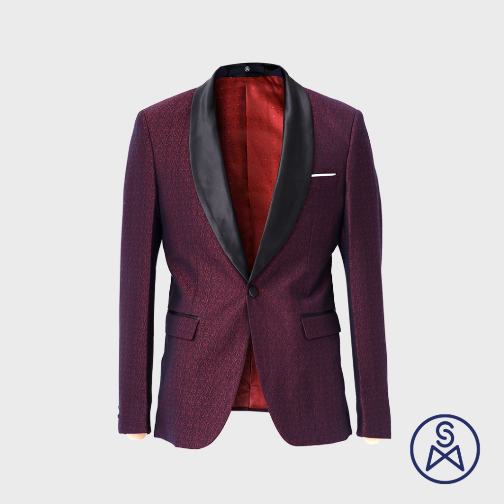 SmartMaster Formal Tuxedo Suit Slim Fit Single-Breasted Shawl Lapol ...