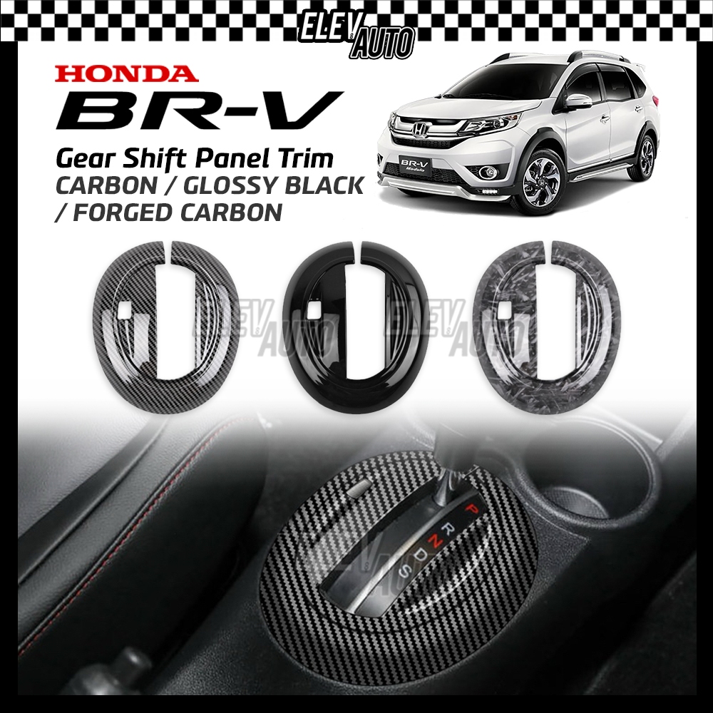 Honda BR-V BRV Gear Shift Panel Trim Carbon Black Interior Accessories ...
