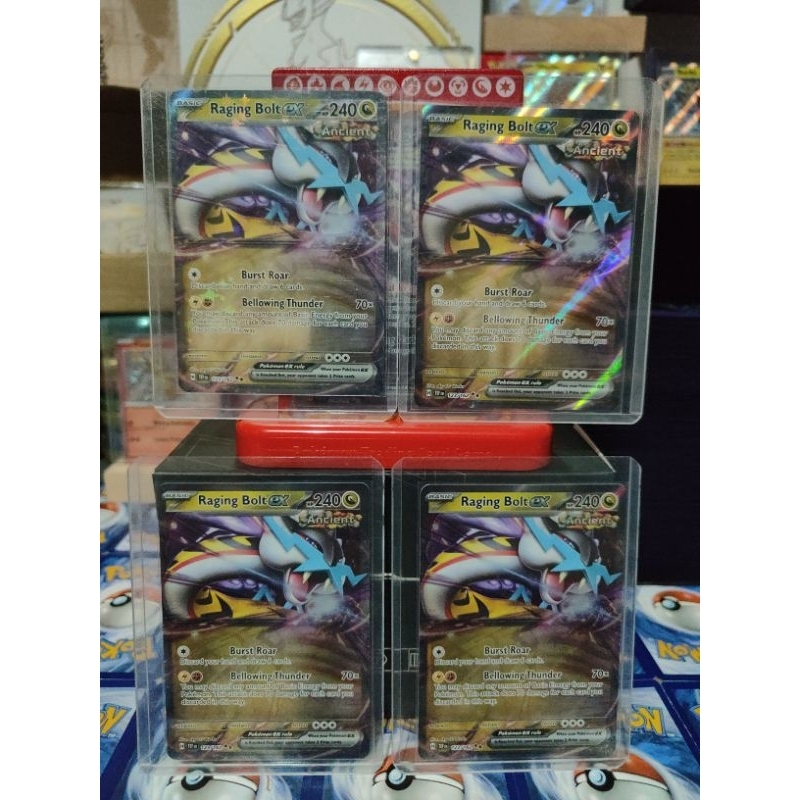 Pokémon Raging Bolt EX 4pcs | Shopee Malaysia