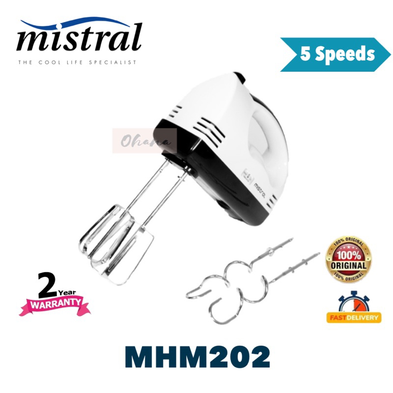 MISTRAL HAND MIXER MHM202/ PENGADUN TANGAN HAND BLENDER 搅拌器 EGG BEATER ...